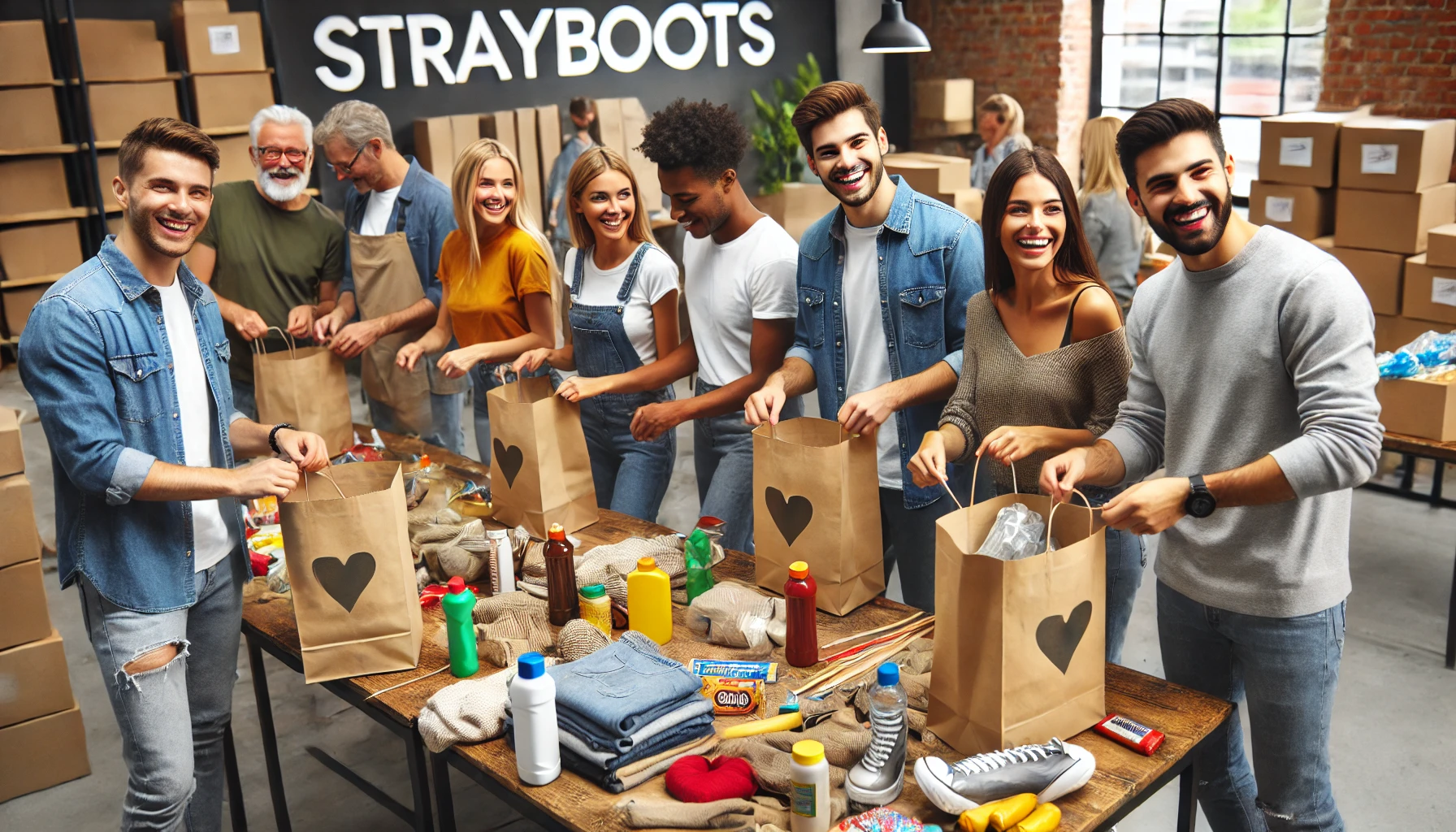 Build a Bag Charity Event - CSR Team Building | Strayboots