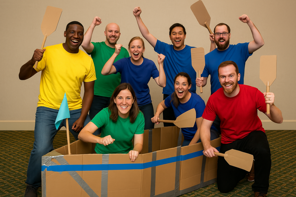 Cardboard Boat Team Building Challenge | Strayboots Events